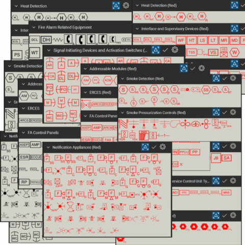 Bluebeam Tool Sets | Fire Alarm Symbols | Digital Download